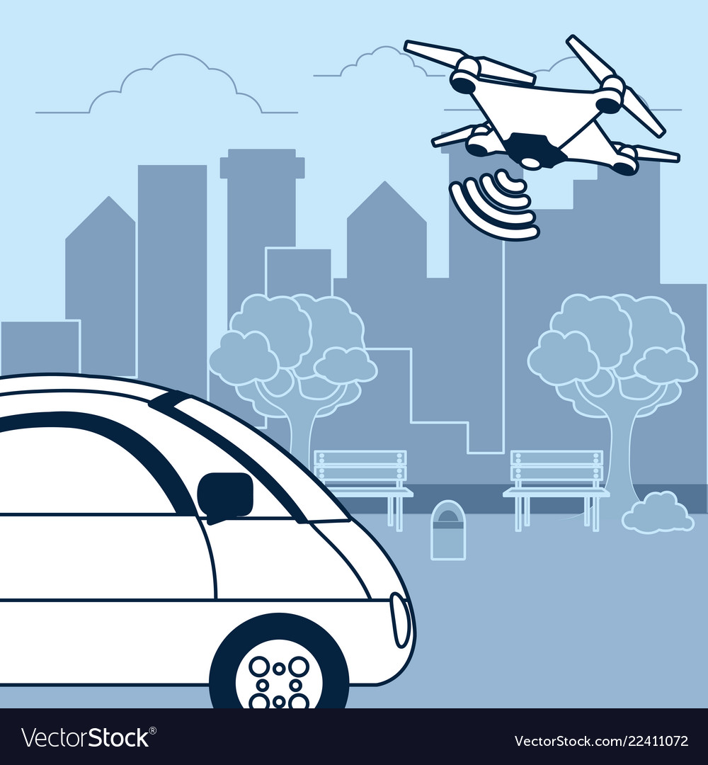 Gps tracking technology Royalty Free Vector Image