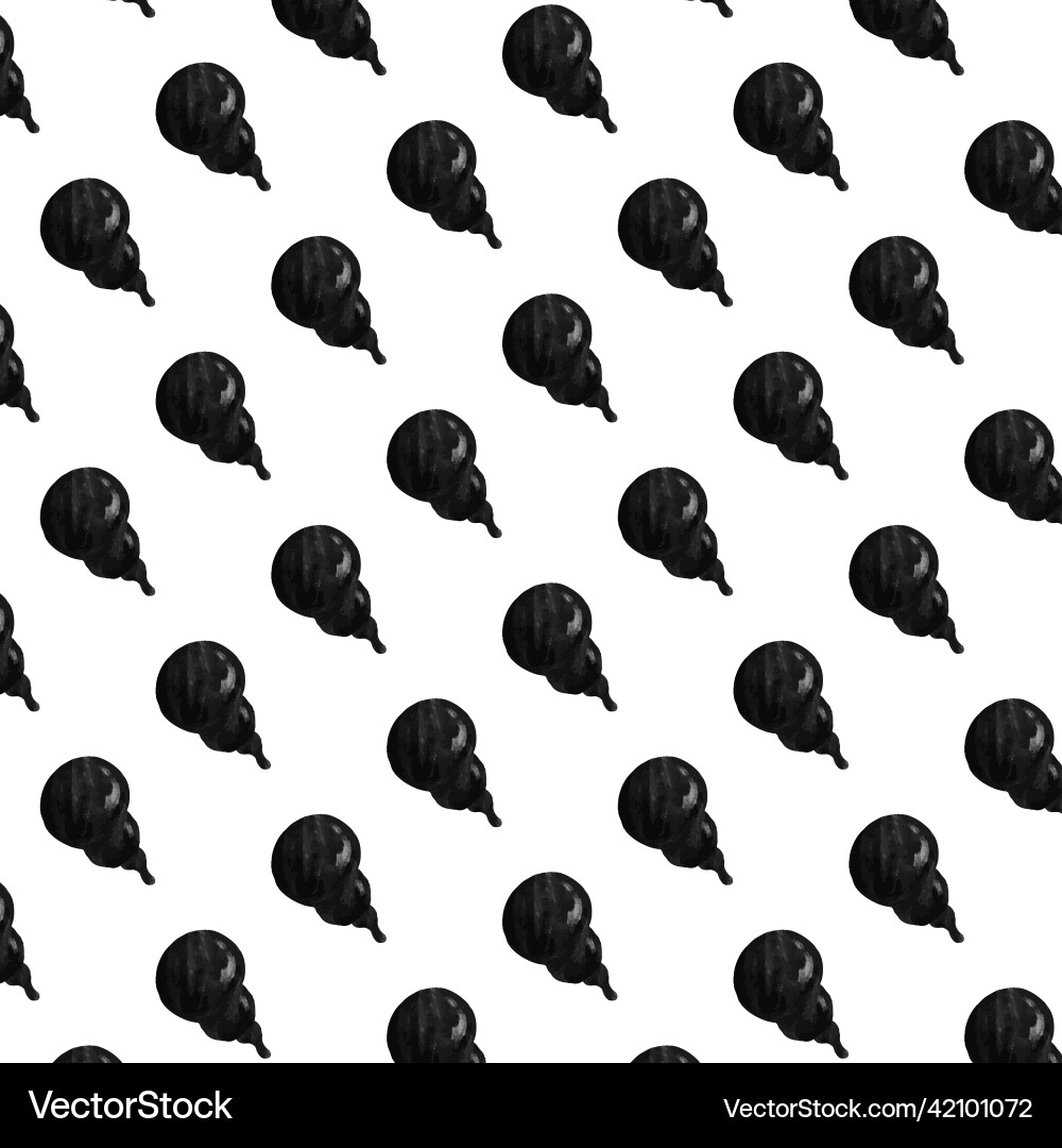 Hand drawn of cartoon black smoke pattern Vector Image