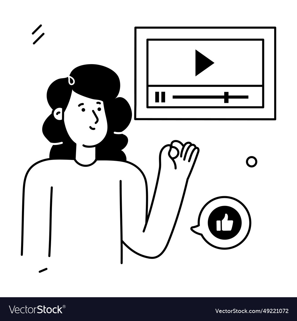 Video feedback Royalty Free Vector Image - VectorStock