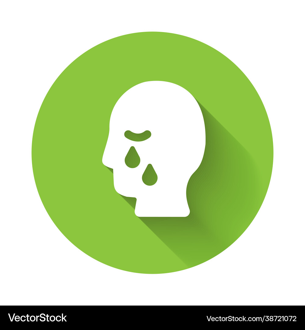 White man graves funeral sorrow icon isolated Vector Image