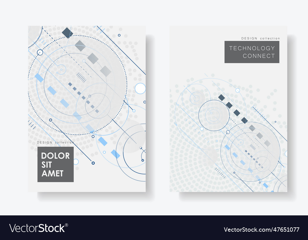 Arrow communication dynamic interface circles and Vector Image