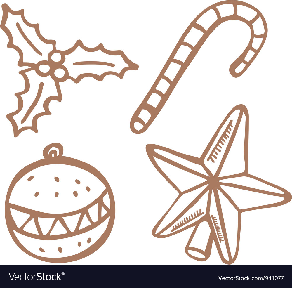 Christmas stuff 2 Royalty Free Vector Image - VectorStock