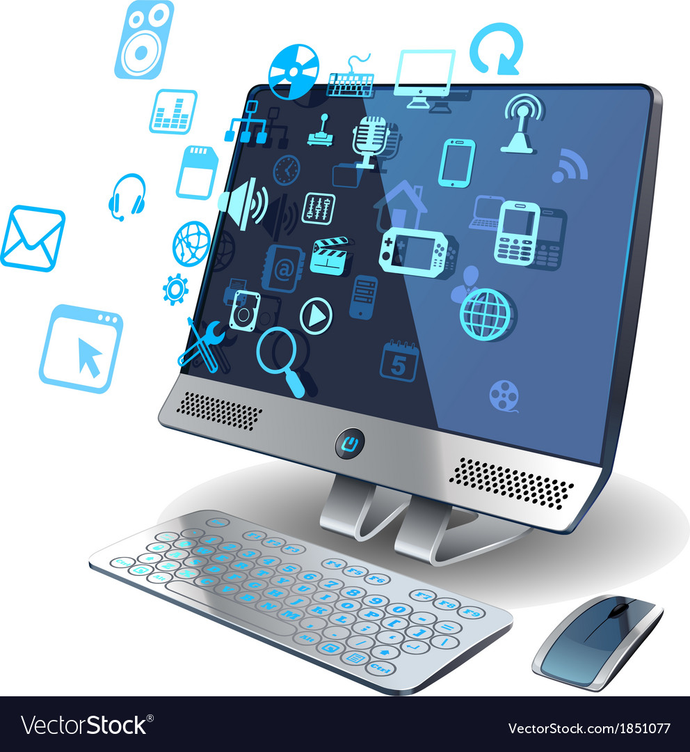 Computer networks Royalty Free Vector Image - VectorStock