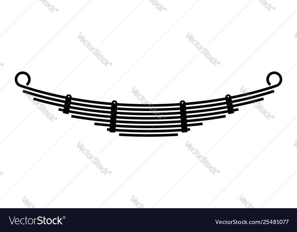 Leaf car spring Royalty Free Vector Image - VectorStock
