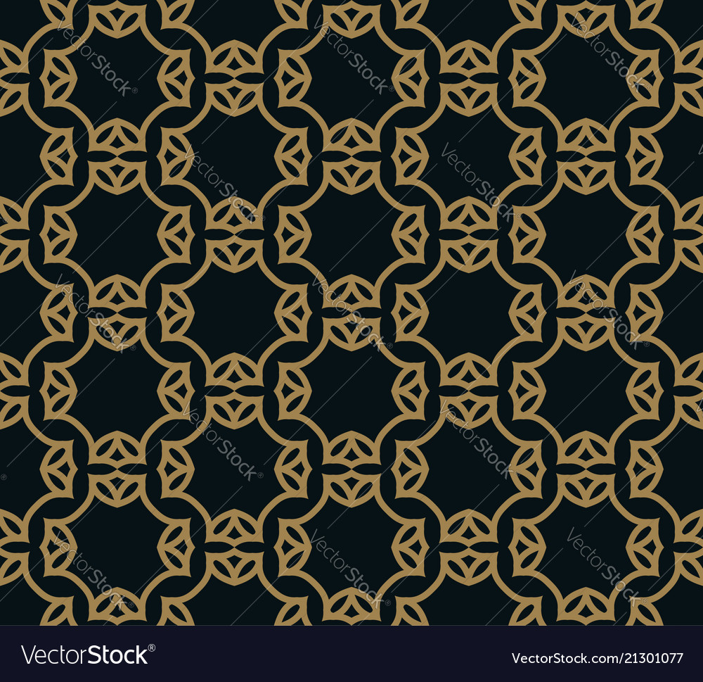 Seamless pattern intersecting thin gold lines Vector Image