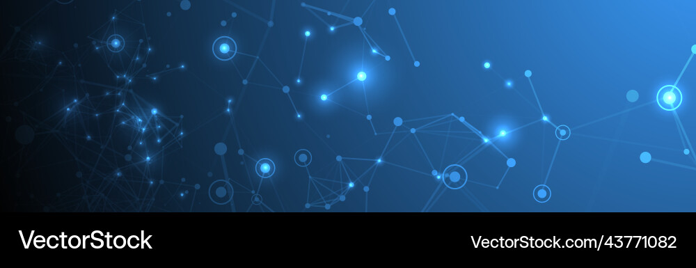 Cover template for science and technology Vector Image