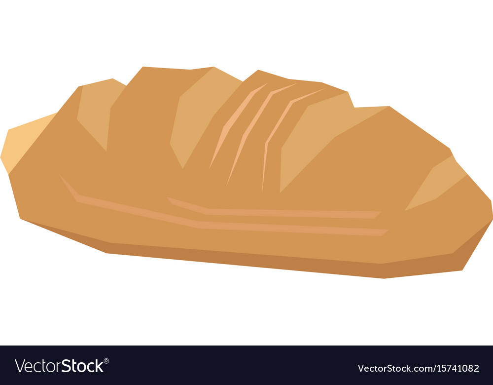 Isolated geometric bread Royalty Free Vector Image