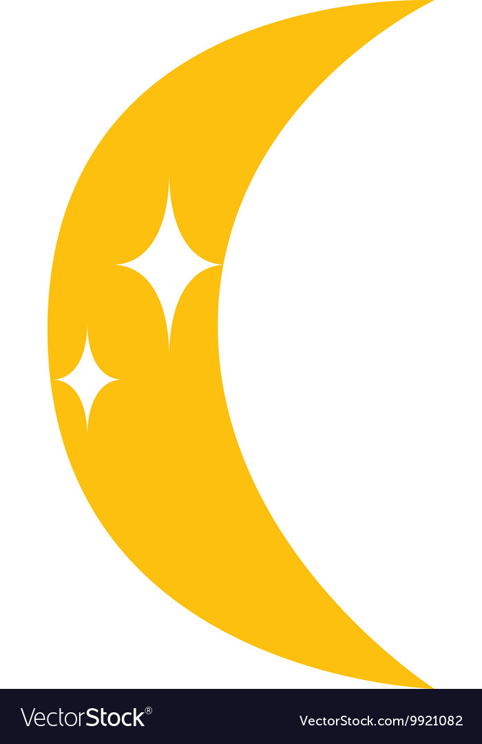 Moon isolated Royalty Free Vector Image - VectorStock