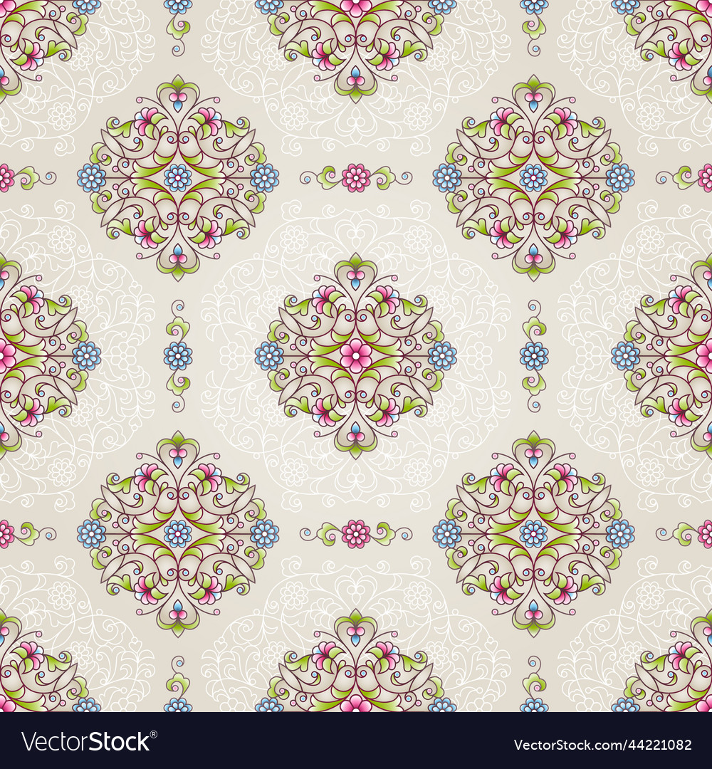 Seamless pattern in eastern style Royalty Free Vector Image