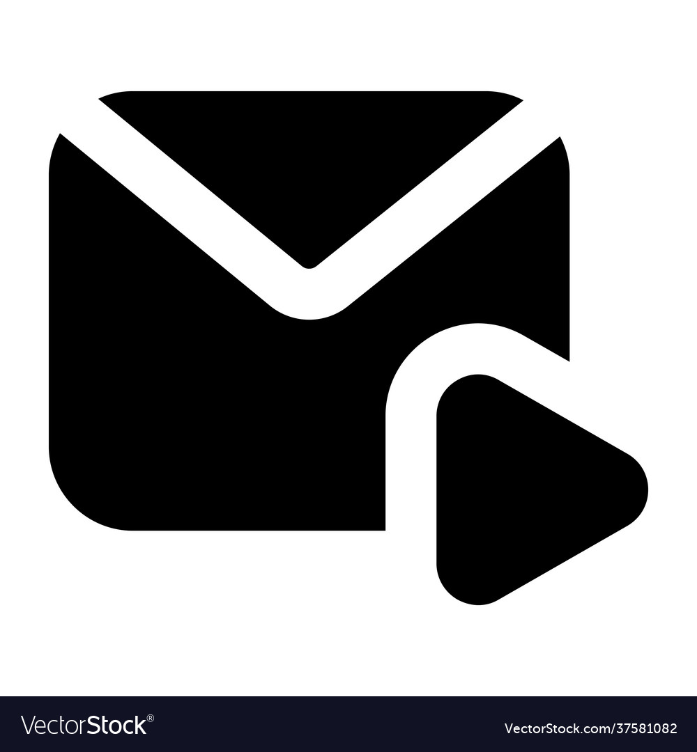 Video message Royalty Free Vector Image - VectorStock