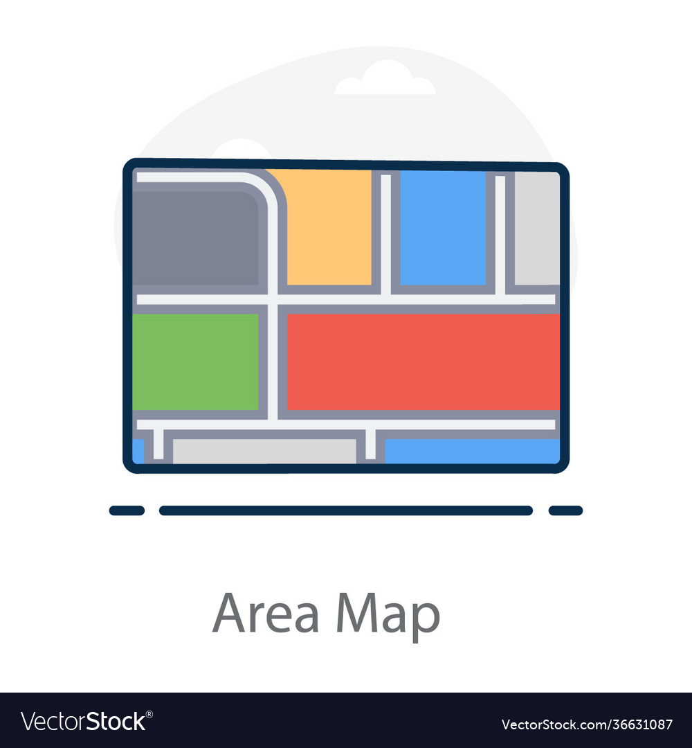 Area map Royalty Free Vector Image - VectorStock