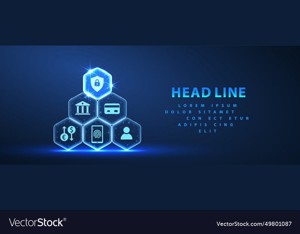 Complex digital banking system Royalty Free Vector Image