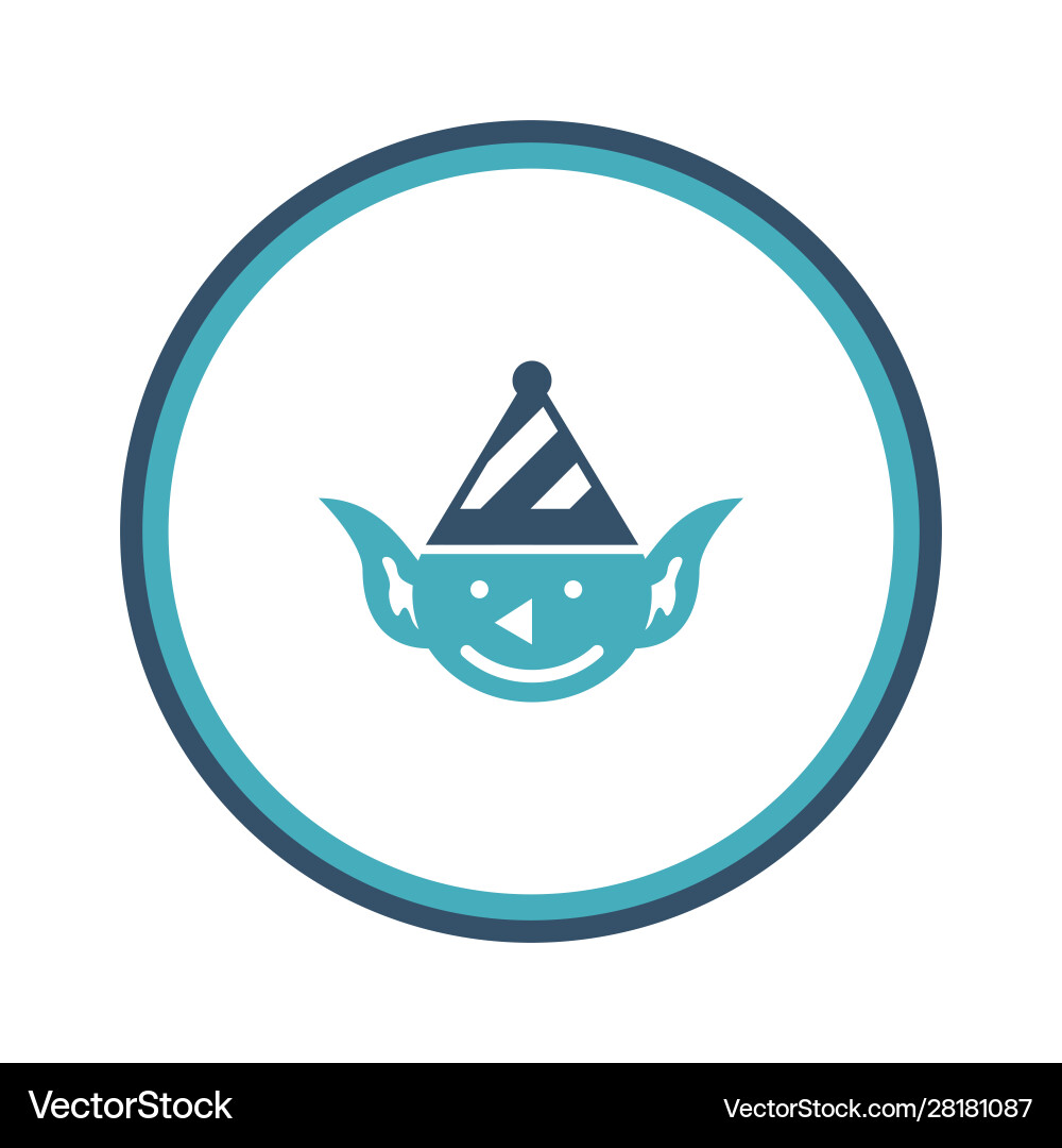 Elf creative icon from christmas icons collection Vector Image