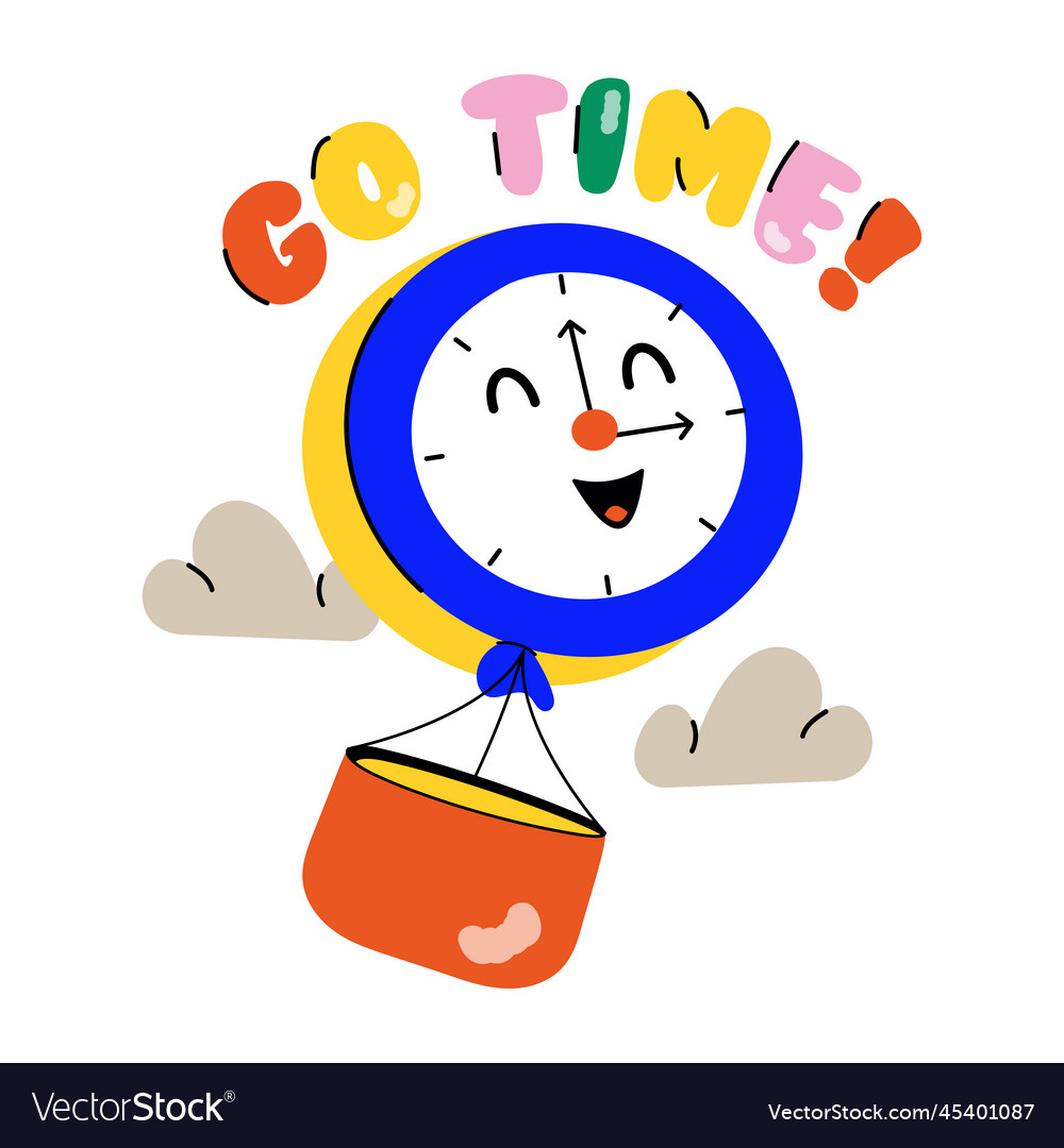 Go time Royalty Free Vector Image - VectorStock