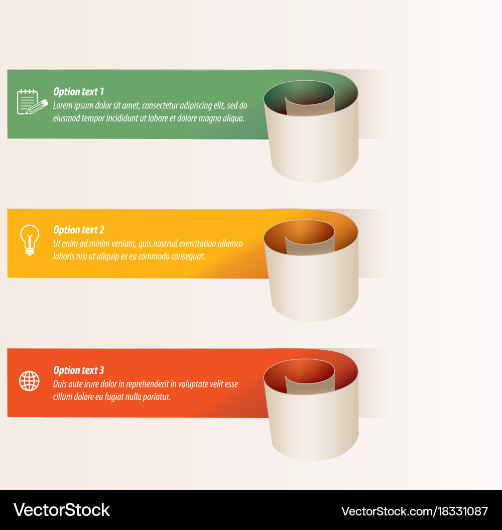 Paper tape for various purposes Royalty Free Vector Image