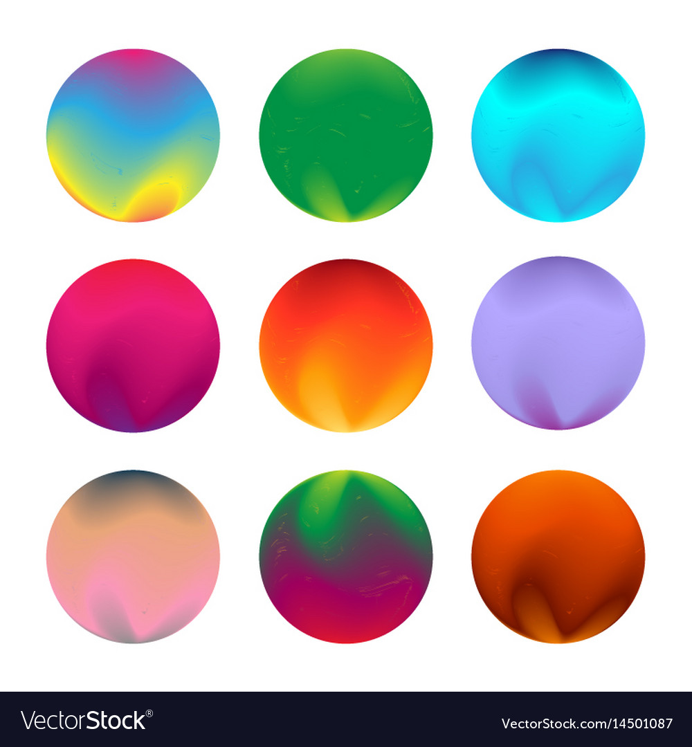 Set of round colorful shapes abstract Royalty Free Vector Set of round colorful shapes abstract Royalty Free Vector