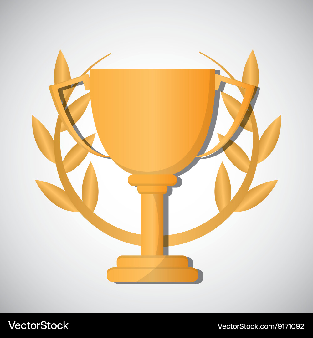 Champion design winner icon colorful Royalty Free Vector