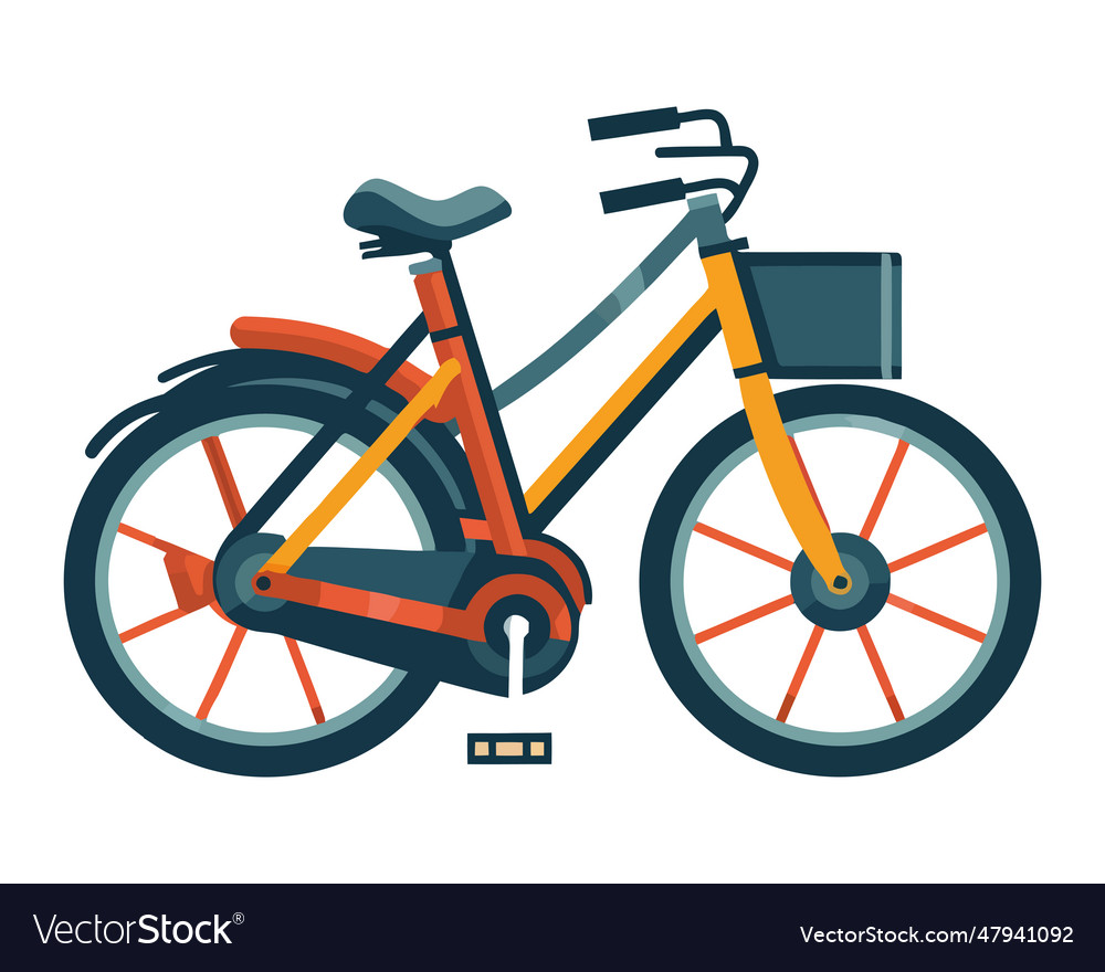 Colored bicycle Royalty Free Vector Image - VectorStock