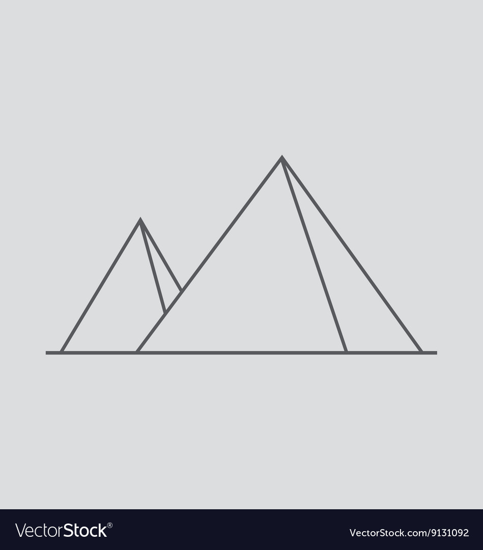 Pyramid Royalty Free Vector Image - VectorStock