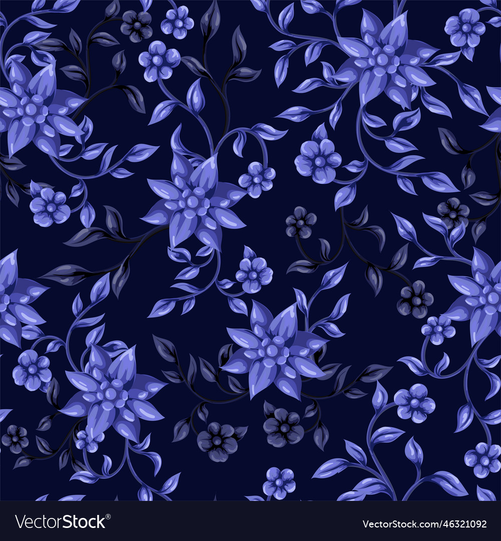 Seamless pattern with baroque elements Royalty Free Vector