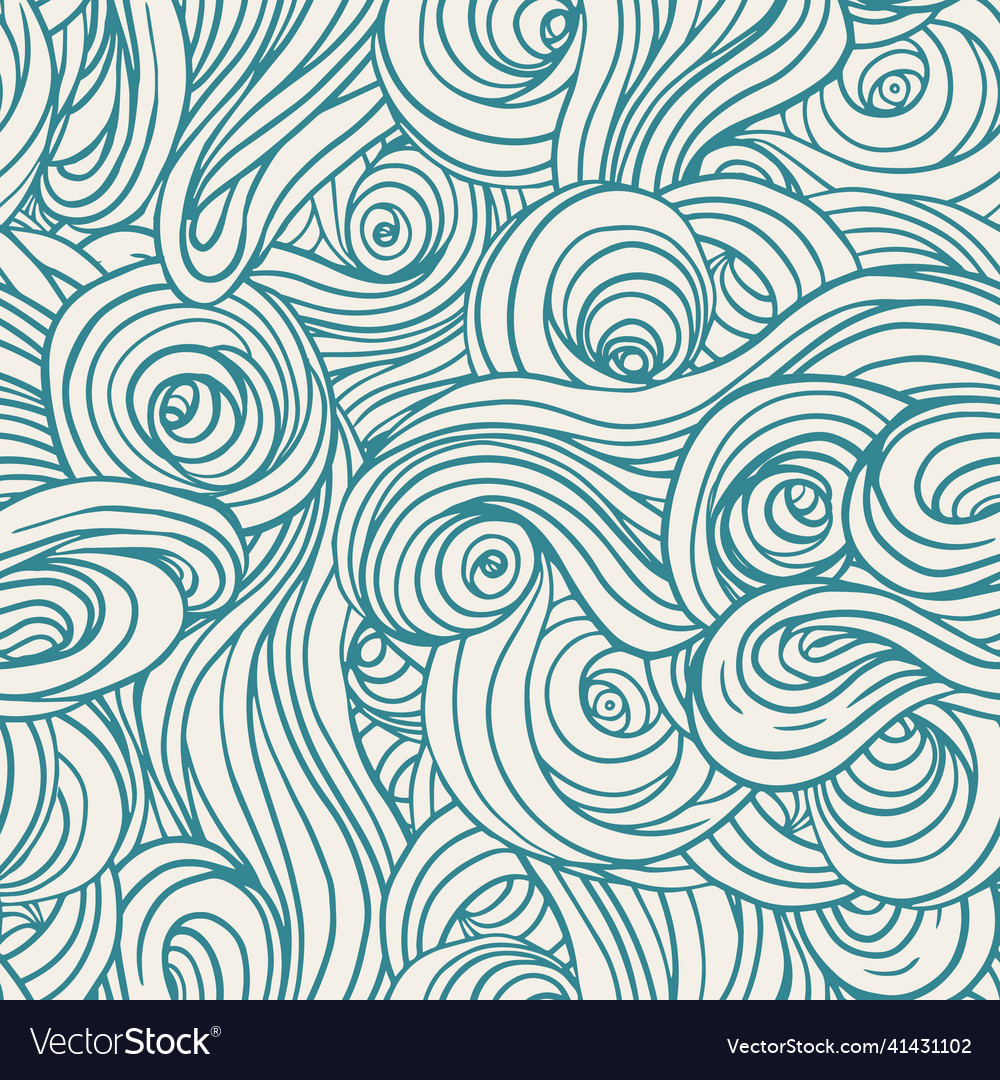 Abstract pattern waves background seamless Vector Image