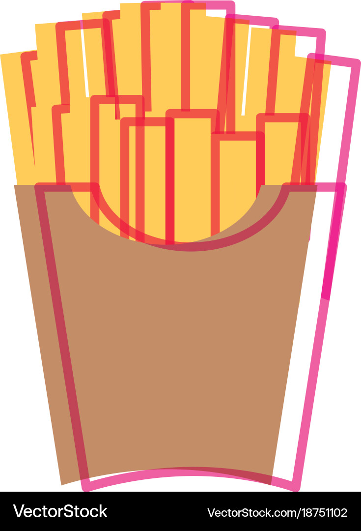 Isolated french fries design Royalty Free Vector Image
