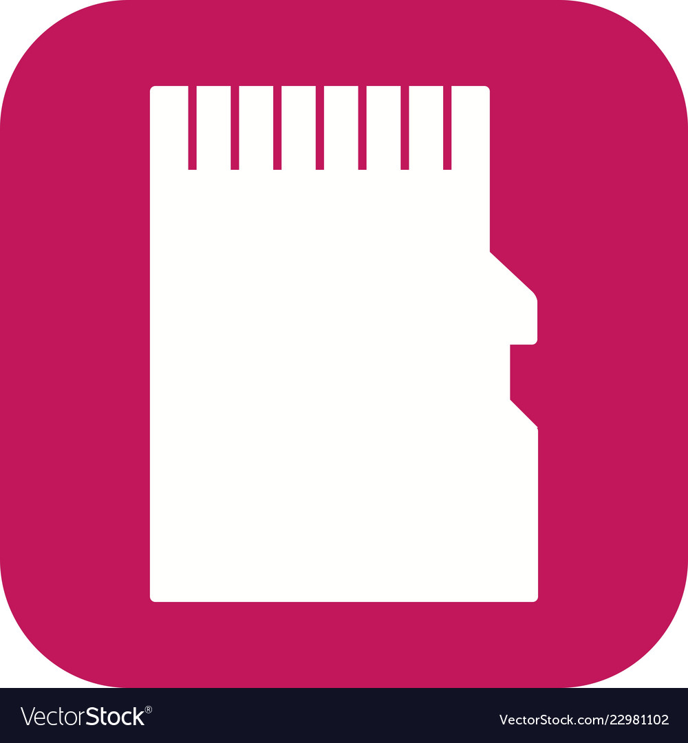 Memory Card Icon Royalty Free Vector Image Vectorstock