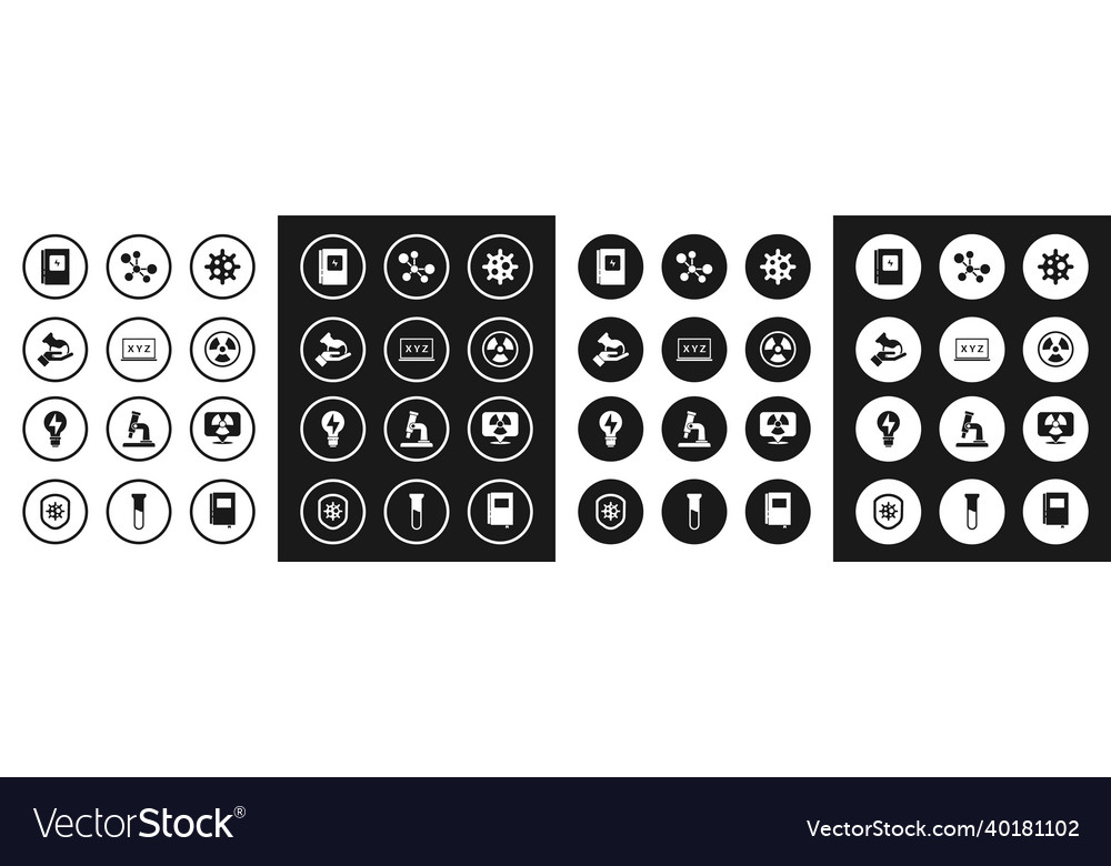 Set virus xyz coordinate system test tube Vector Image Set virus xyz coordinate system test tube Vector Image