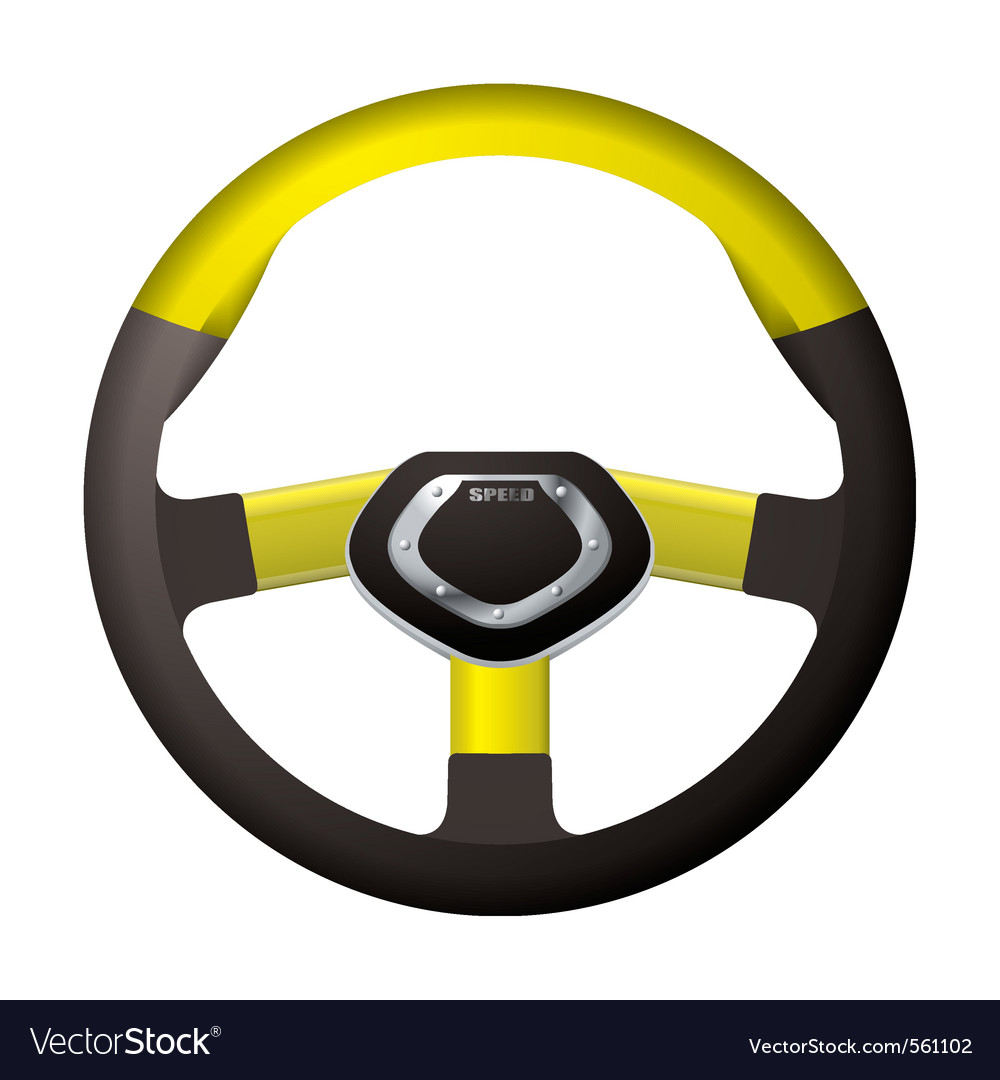 Steering wheel Royalty Free Vector Image - VectorStock