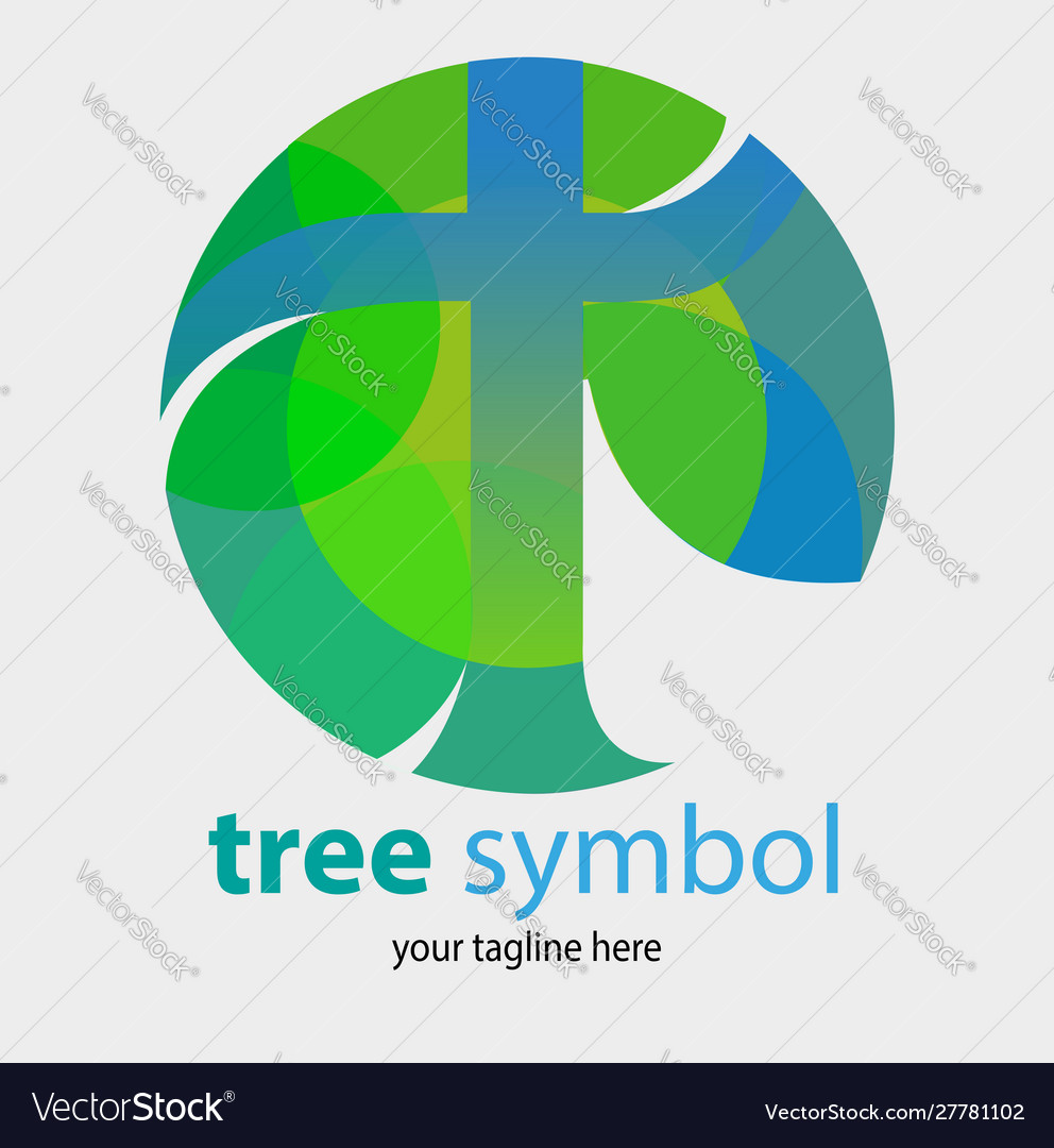 Tree symbol Royalty Free Vector Image - VectorStock