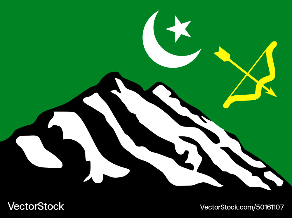 Flag of hunza Royalty Free Vector Image - VectorStock