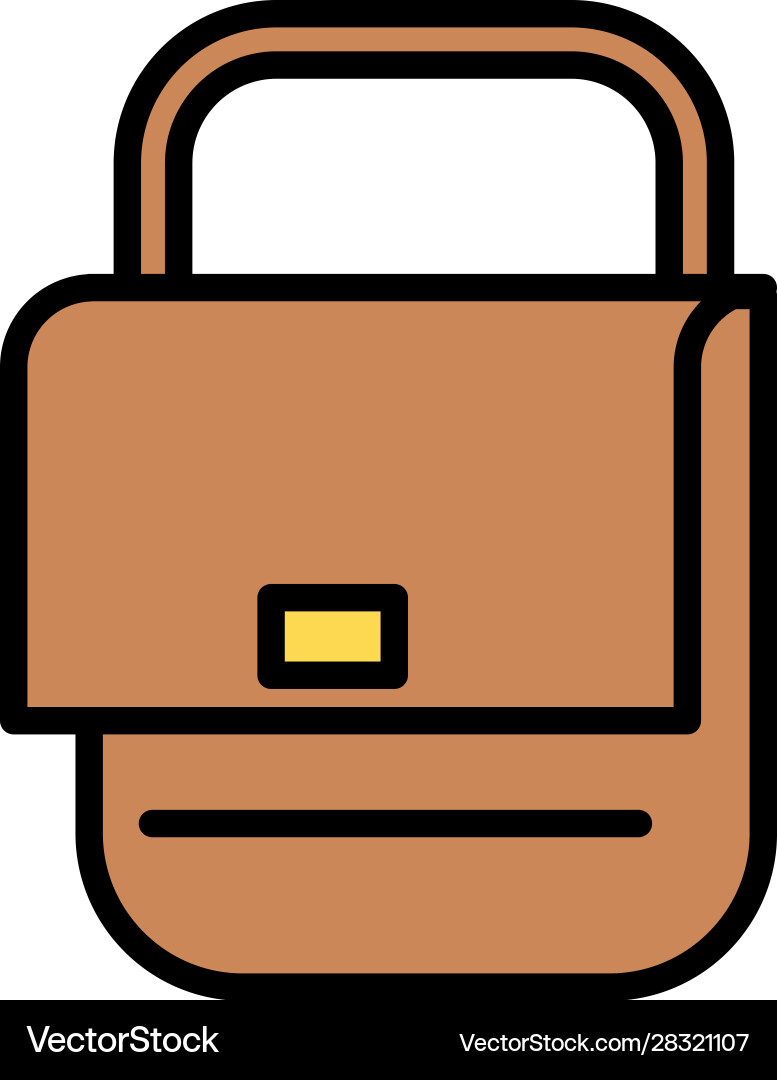Postal service handbag isolated icon Royalty Free Vector