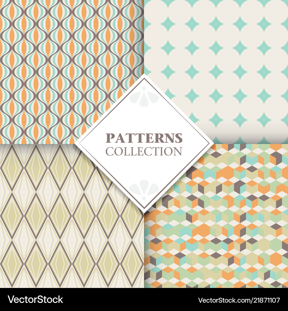 Set of geometric design cards Royalty Free Vector Image