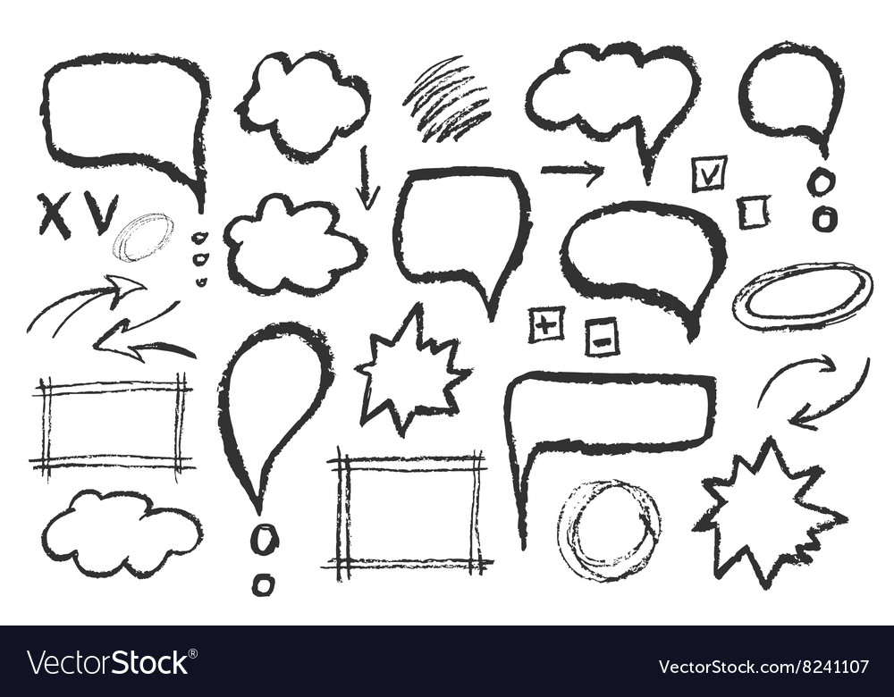 Set of message bubbles Royalty Free Vector Image