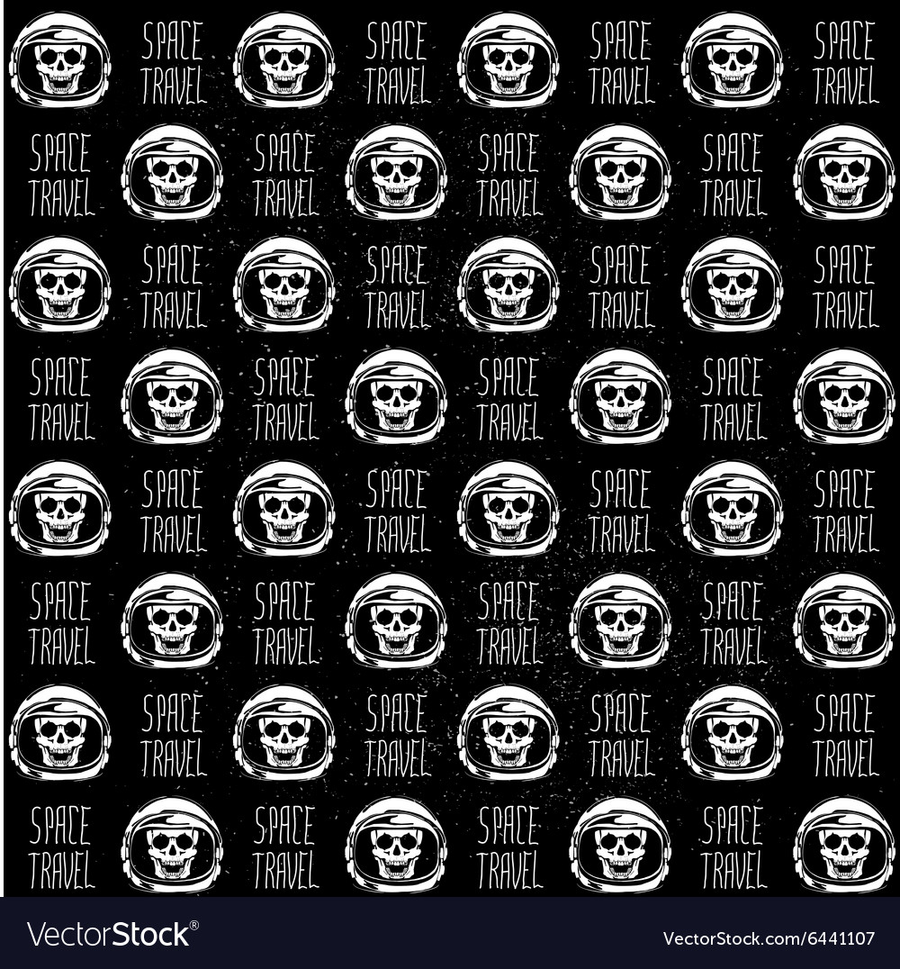 Space helmet pattern Royalty Free Vector Image