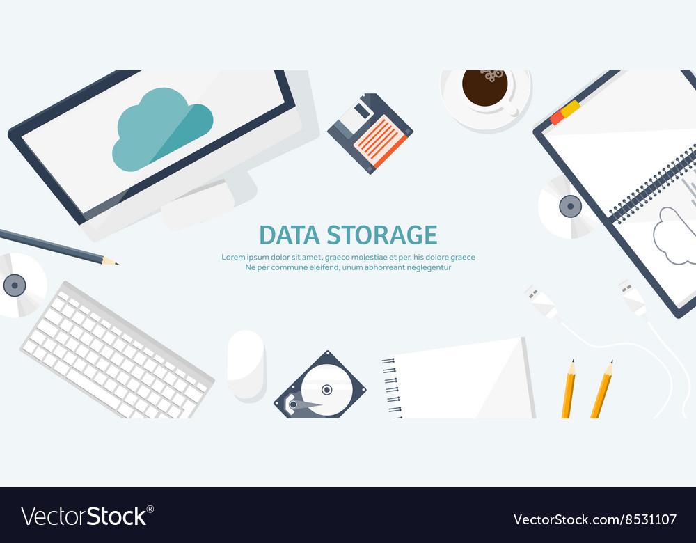Workplace table Royalty Free Vector Image - VectorStock