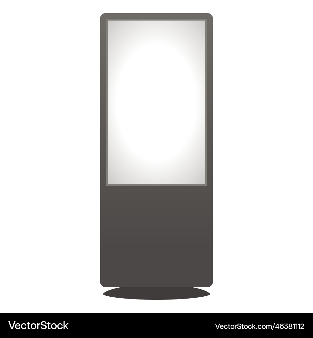 Blank street advertising board Royalty Free Vector Image