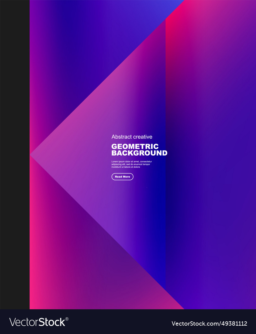 Gradient triangles abstract background Royalty Free Vector