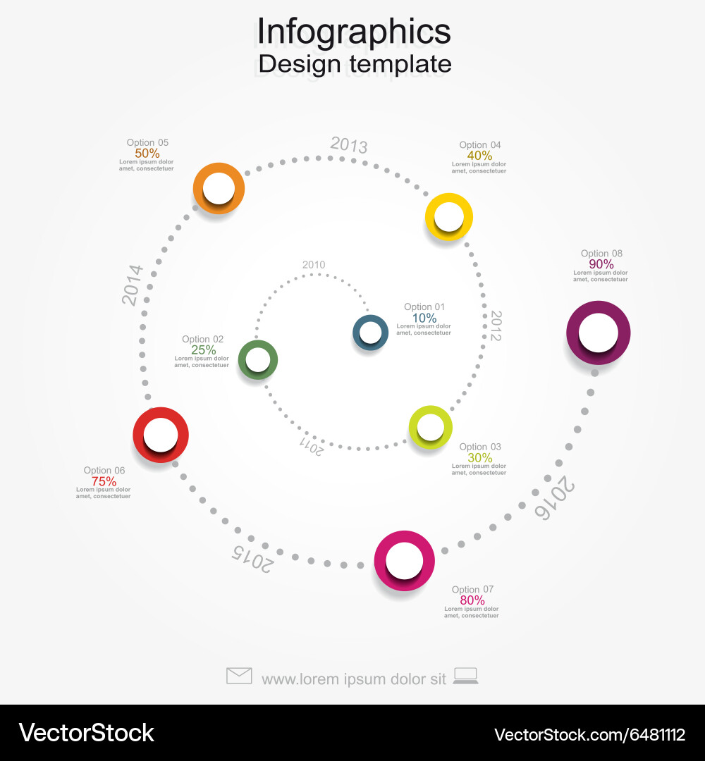 Infographic report template with place for your Vector Image