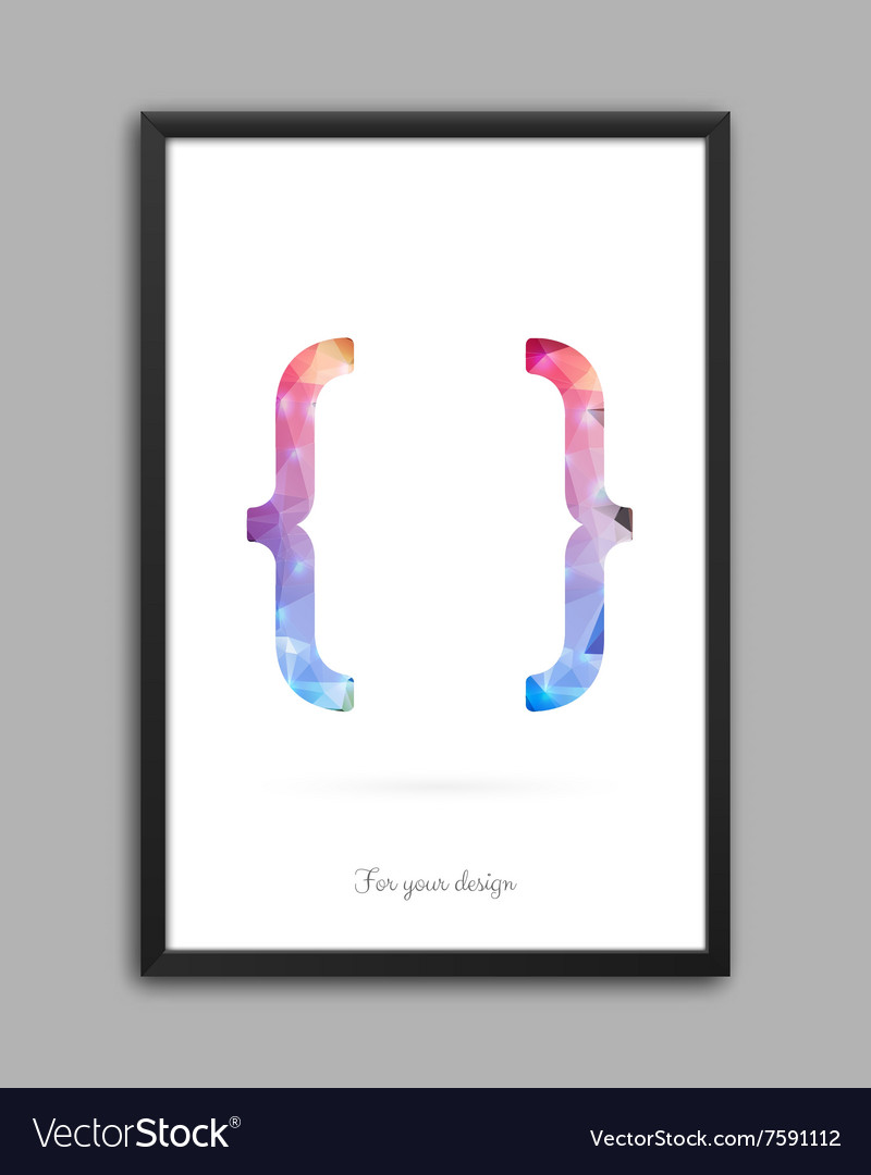 Object in frame Royalty Free Vector Image - VectorStock