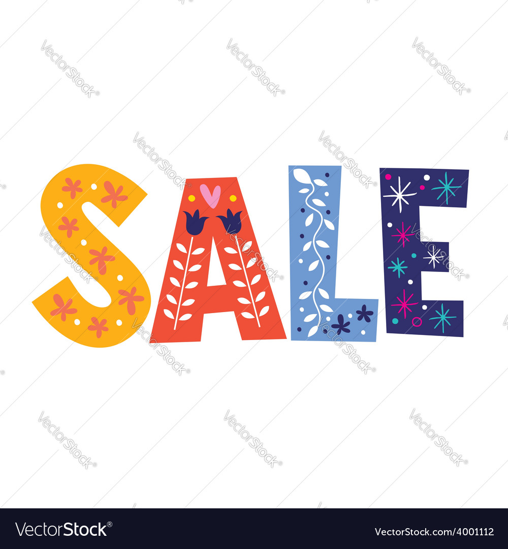 Sale Royalty Free Vector Image - VectorStock