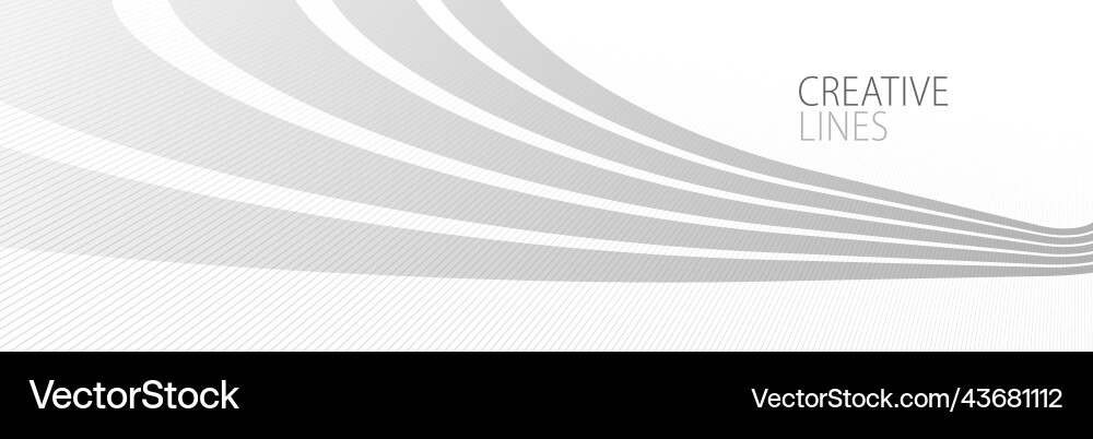 Wave lines in 3d perspective abstract background Vector Image