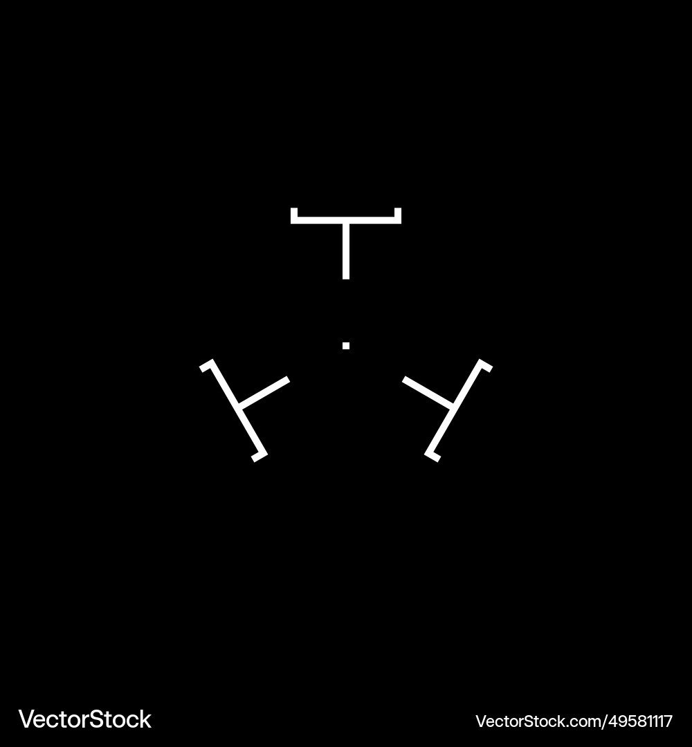 Cyberpunk style element futuristic triangle cyber Vector Image