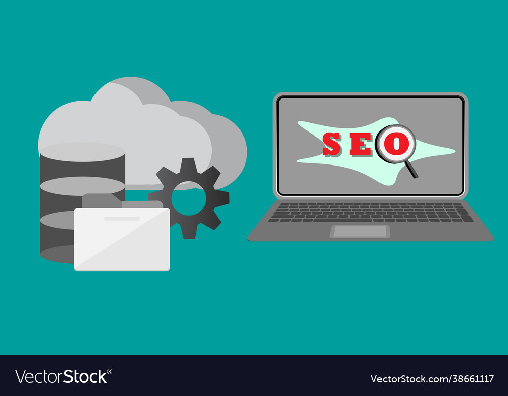 Seo search engine optimization Royalty Free Vector Image