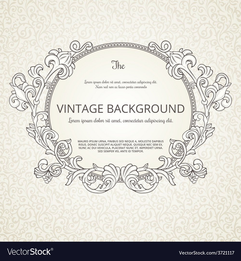 Vintage pattern Royalty Free Vector Image - VectorStock