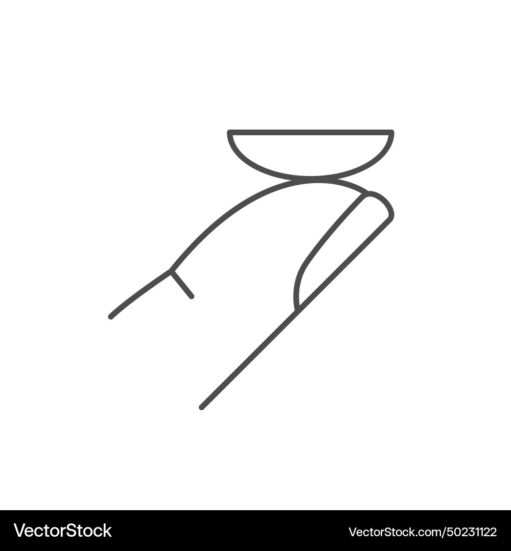Contact lens line outline icon Royalty Free Vector Image