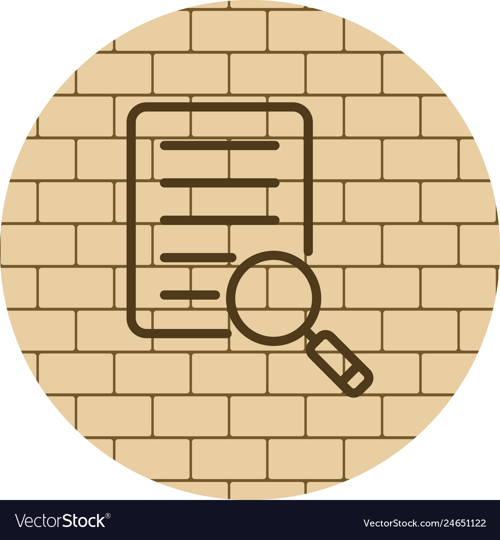 Document search icon Royalty Free Vector Image
