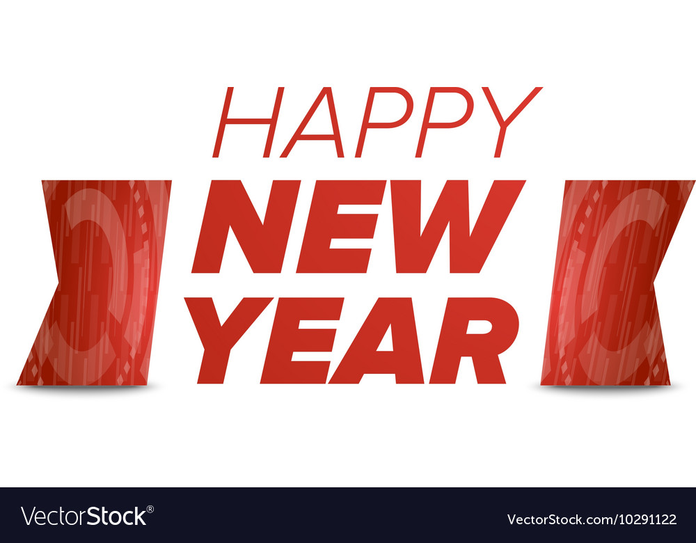 Happy new year banner Royalty Free Vector Image