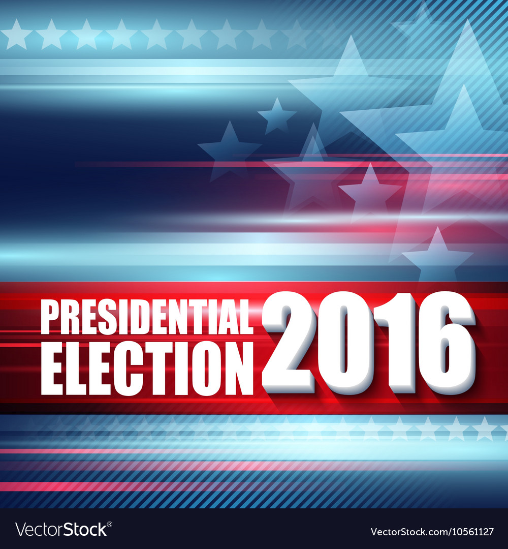 2016 usa presidential election poster Royalty Free Vector