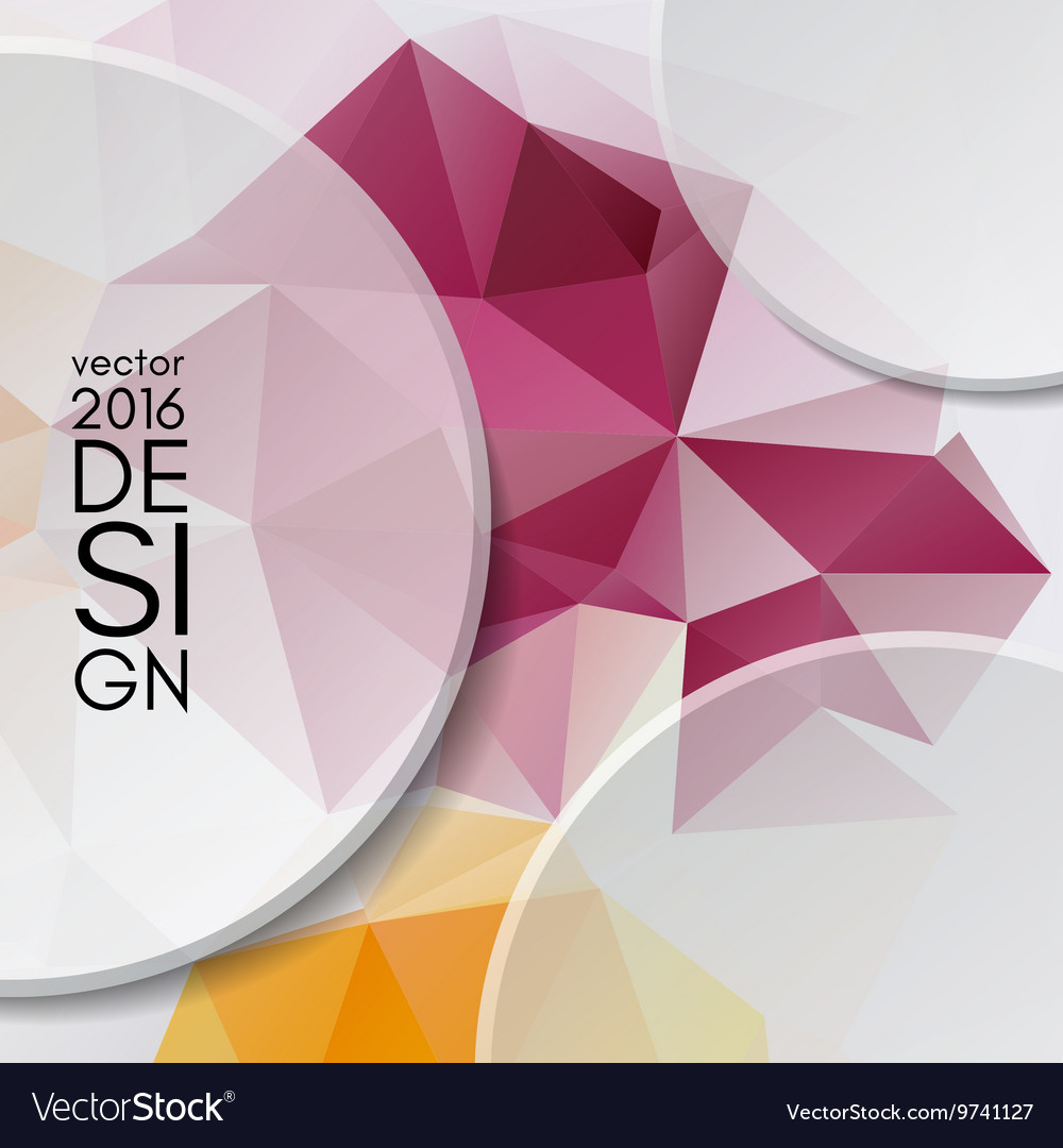 Colorful abstract design template Royalty Free Vector Image
